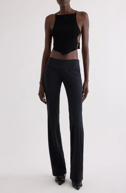 COURREGES Open Side Rib Knit Tank