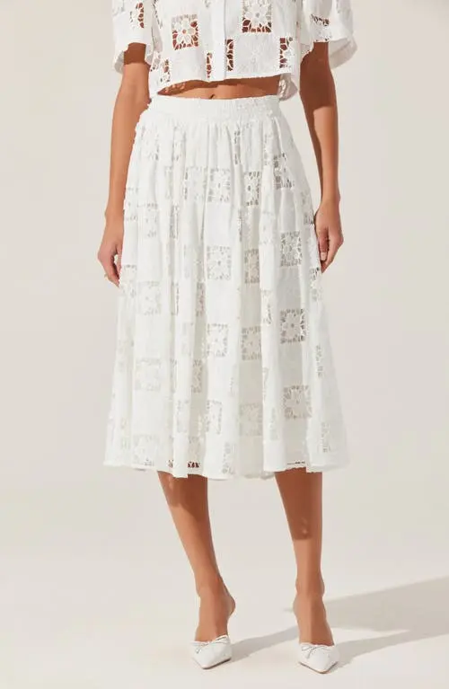 Astr The Label Andolina Lace Midi Skirt