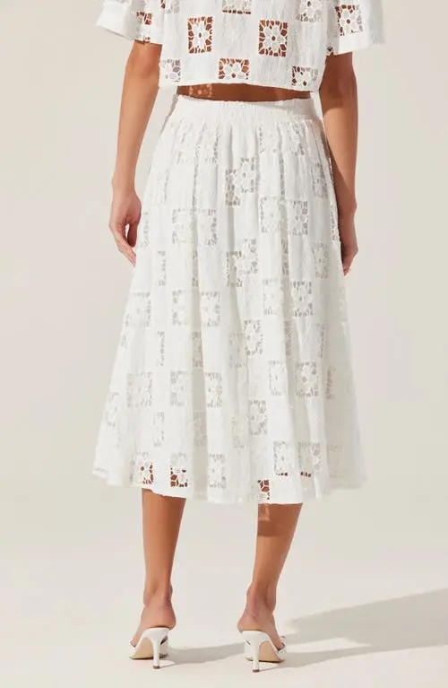 Astr The Label Andolina Lace Midi Skirt