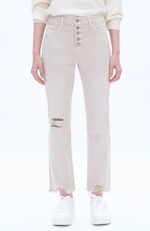 BAYEAS High-rise Straight Leg Jeans - Oyster