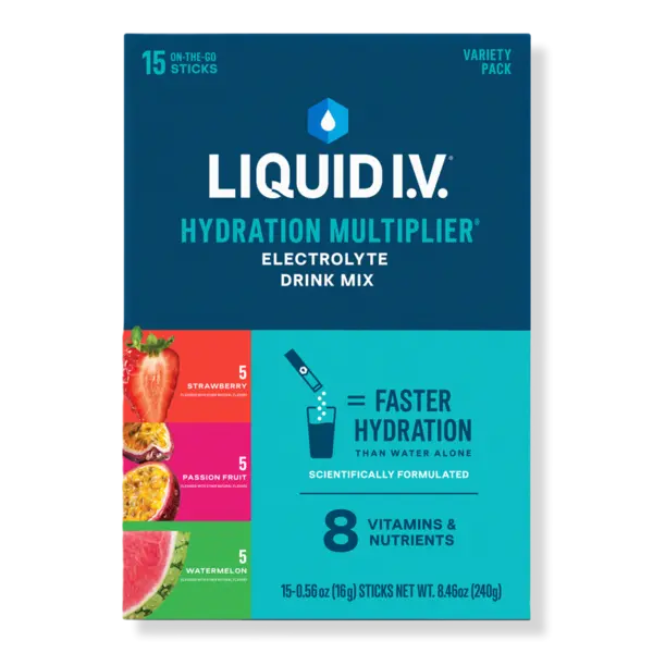 LIQUID I.V. Hydration Multiplier Electrolyte Drink Mix Variety Pack - One-color