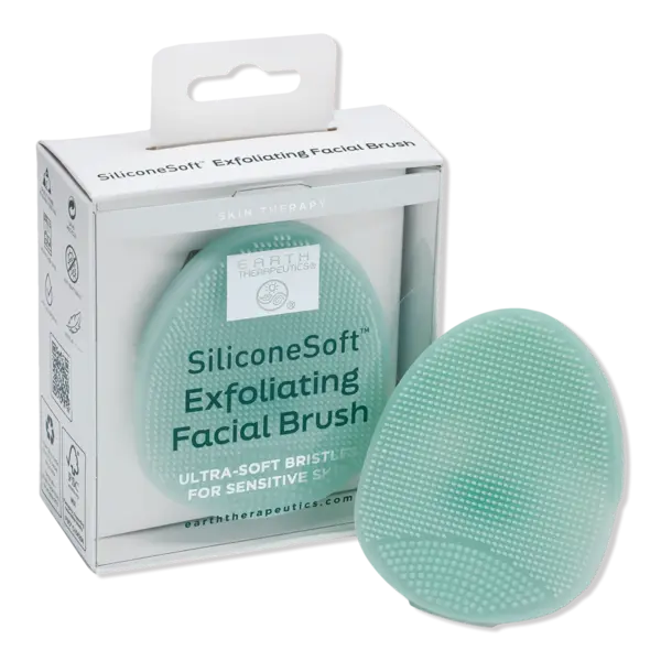 EARTH THERAPEUTICS Siliconsoft Exfoliating Facial Brush - One-color