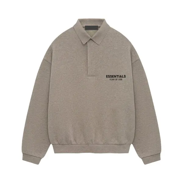 Fear Of God Fleece Polo 'heather - Grey