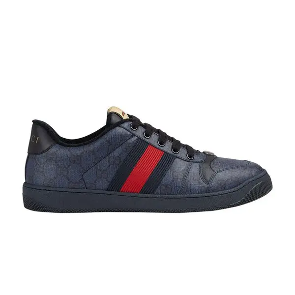 Gucci Screener Gg Supreme Sneakers - Blue