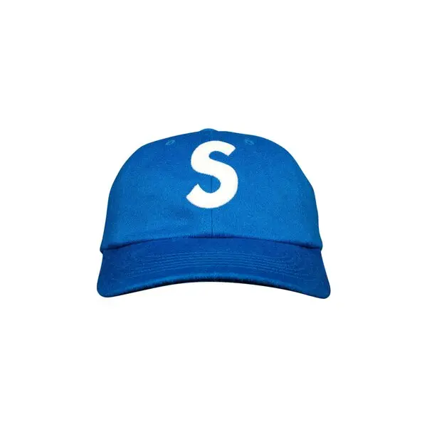 Supreme Wool S Logo 6-panel Cap - Blue