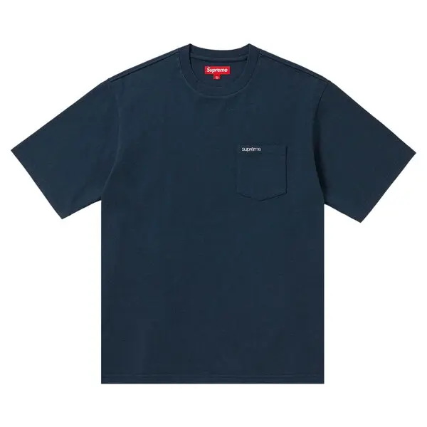 Supreme Short-sleeve Pocket Tee 'navy - Blue