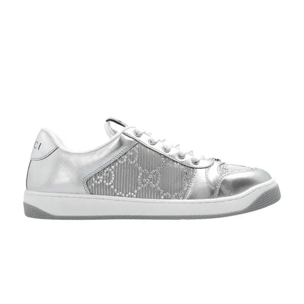 Gucci Screener Gg Crystals - Silver
