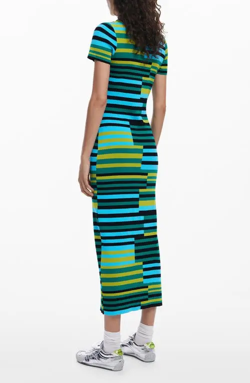 Desigual Disconnected Stripe Knit Dress