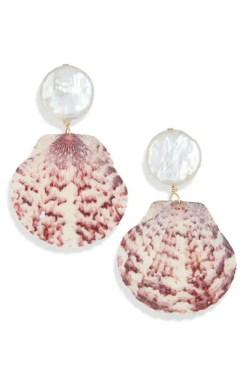Éliou Isola Drop Earrings - White