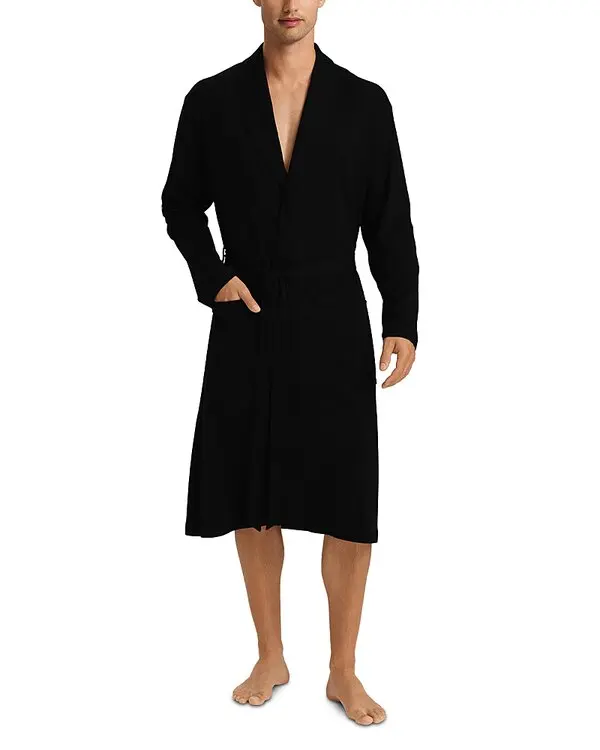 Hanro Night And Day Cotton Robe - Black