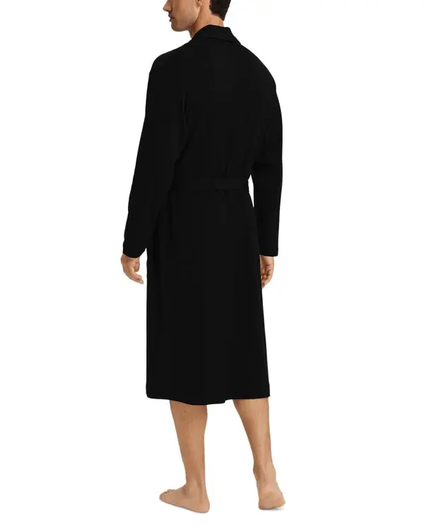 Hanro Night And Day Cotton Robe - Black