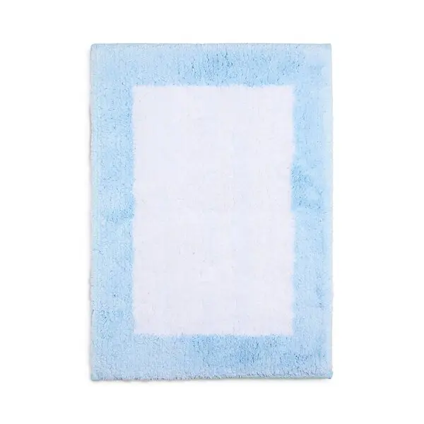 Aqua Bordered Bath Rug Exclusive - Mint
