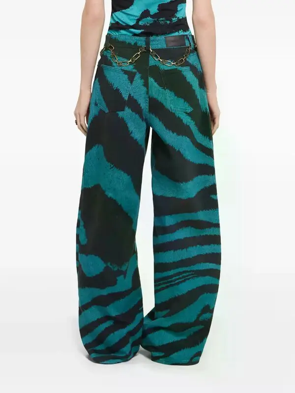 Roberto Cavalli Zebra Tribute-print Trousers