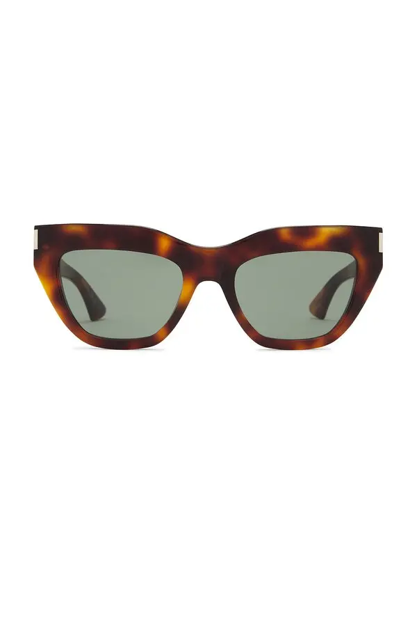 Saint Laurent Cat Eye Sunglasses - Havana & Green