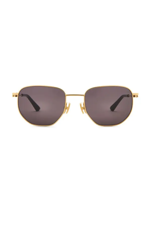Bottega Veneta Split Sunglasses - Gold & Grey