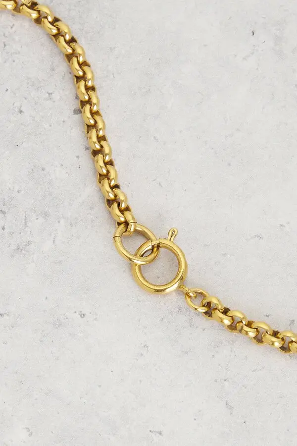 Chanel 1995 Cc Heart Necklace - Gold