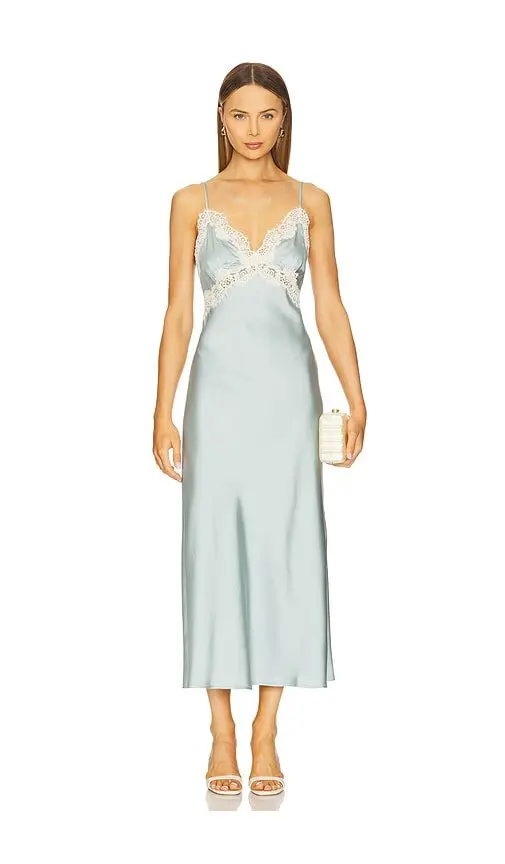 ELODIE Evy Satin Slip Dress