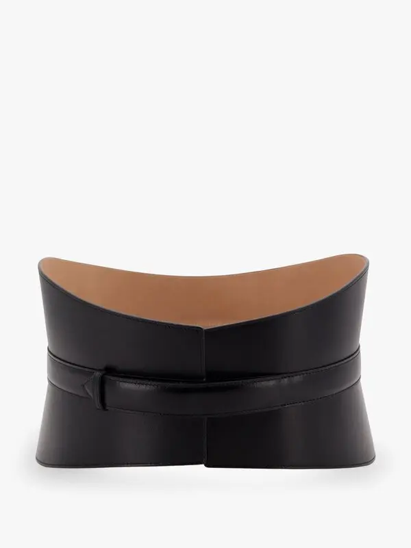 Alaïa Neo Bustier Leather Corset - Black