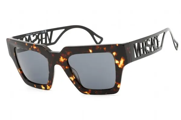 Versace Square Frame Sunglasses - Havana/dark Grey (ve4431/514887)