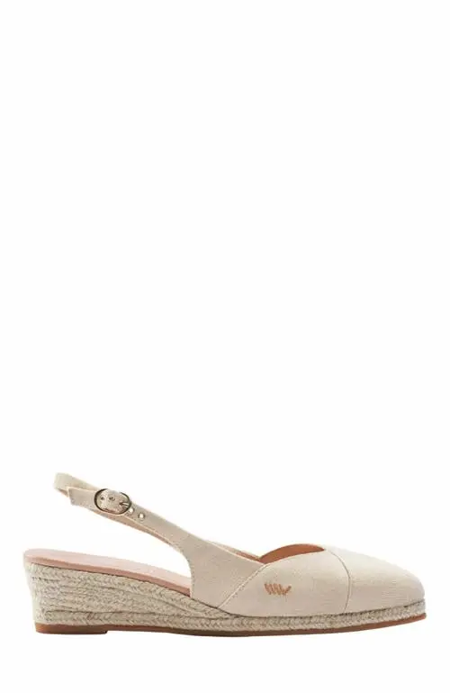 VISCATA Premia Canvas Espadrille Wedges - Beige
