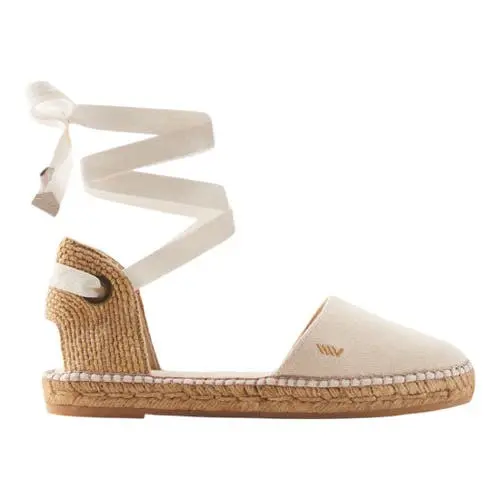 VISCATA Candell Canvas Espadrille Flats - Beige