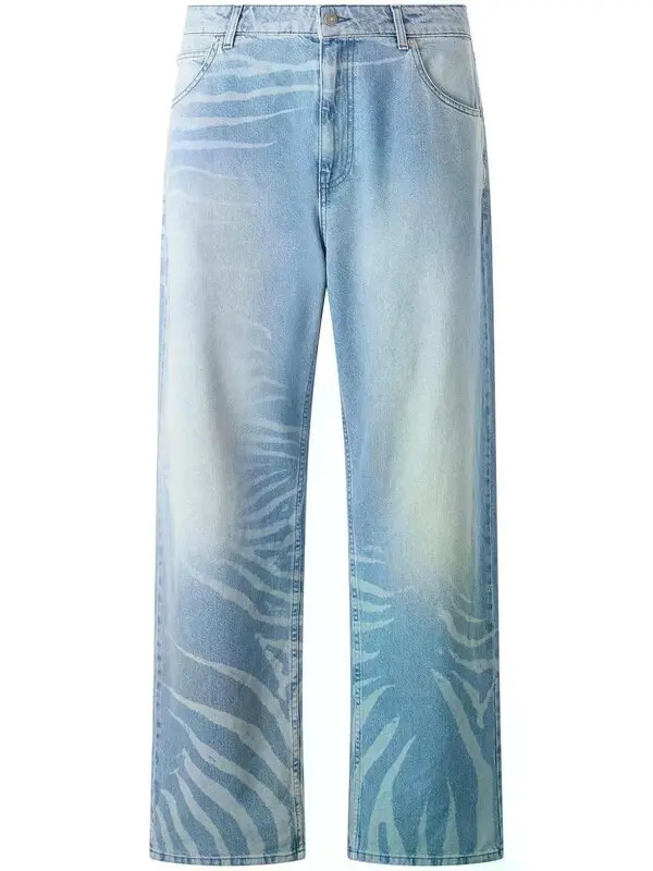 Roberto Cavalli Zebra-pattern Jeans