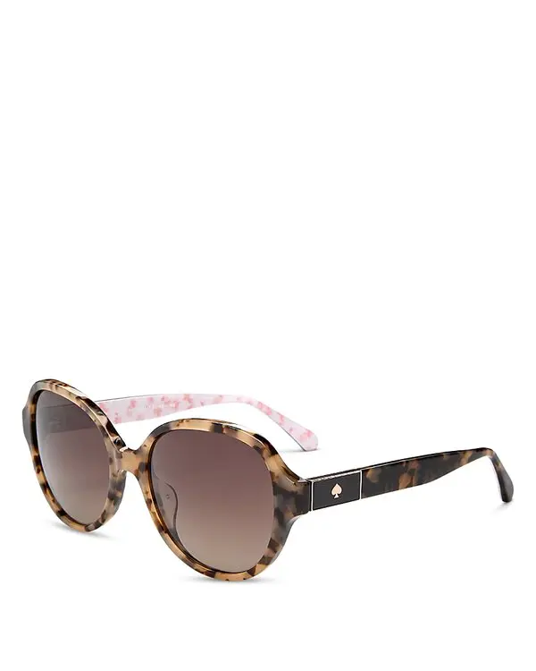 Kate Spade New York Emalie Round Sunglasses - Havana