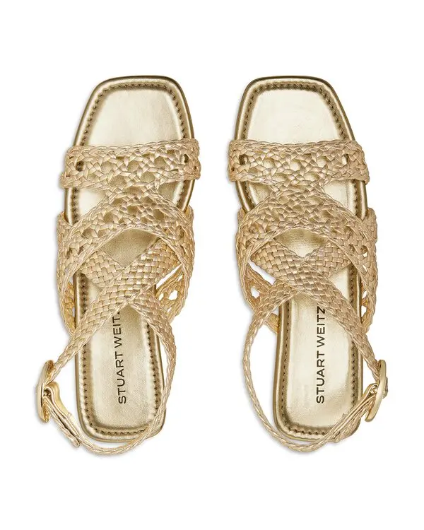 STUART WEITZMAN Thea Sandals - Golden
