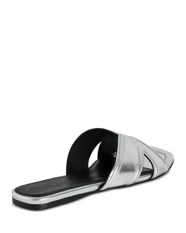 Zadig&Voltaire Azora Slide Sandals - Silver
