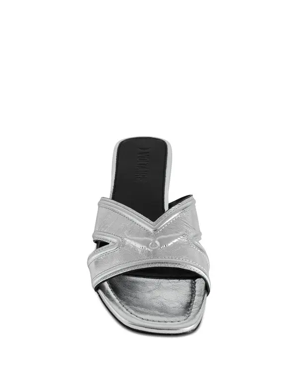Zadig&Voltaire Azora Slide Sandals - Silver