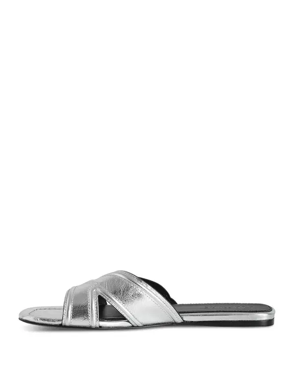 Zadig&Voltaire Azora Slide Sandals - Silver