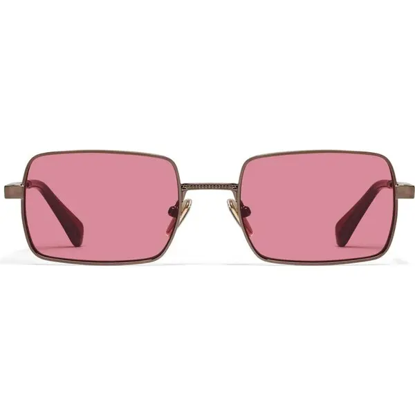 Quay Dnd 55mm Square Sunglasses - Chocolate/magenta