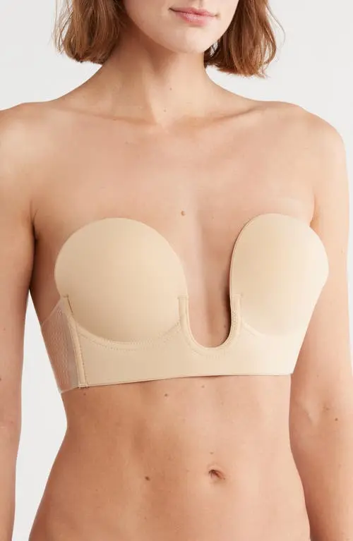 NORDSTROM RACK Backless Strapless Adhesive Underwire Bra - Beige