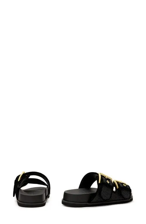 ALLSAINTS Sian Raffia Two-strap Sandal