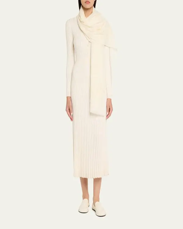 Janavi Blooming Garden Cashmere Scarf