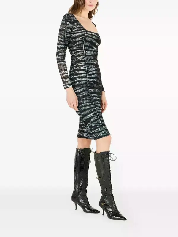 Roberto Cavalli Zebra-print Mini Dress