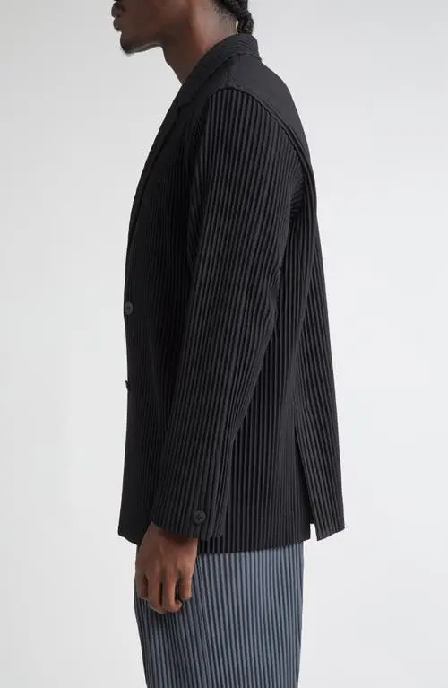 Issey Miyake Double Breasted Pleated Jacket