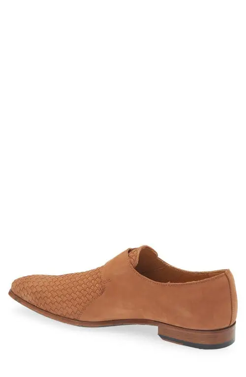 Mezlan Ayllon Monk Strap Loafer - Cognac
