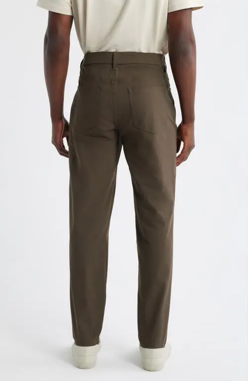 Zella Driver Slim Fit Five-pocket Trousers - Olive Tuscan