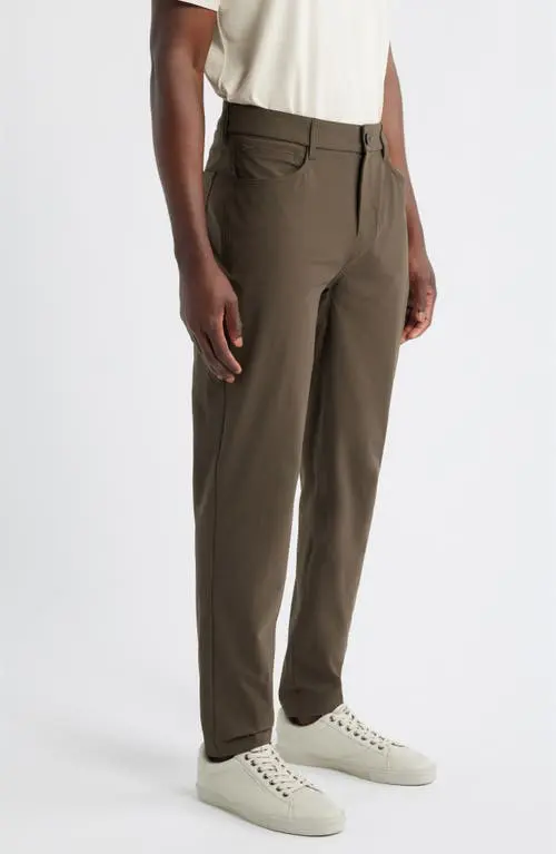 Zella Driver Slim Fit Five-pocket Trousers - Olive Tuscan