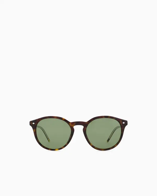 Giorgio Armani Panto Sunglasses - Brown