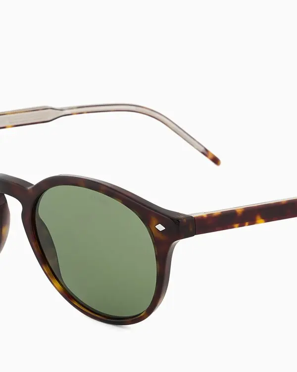 Giorgio Armani Panto Sunglasses - Brown