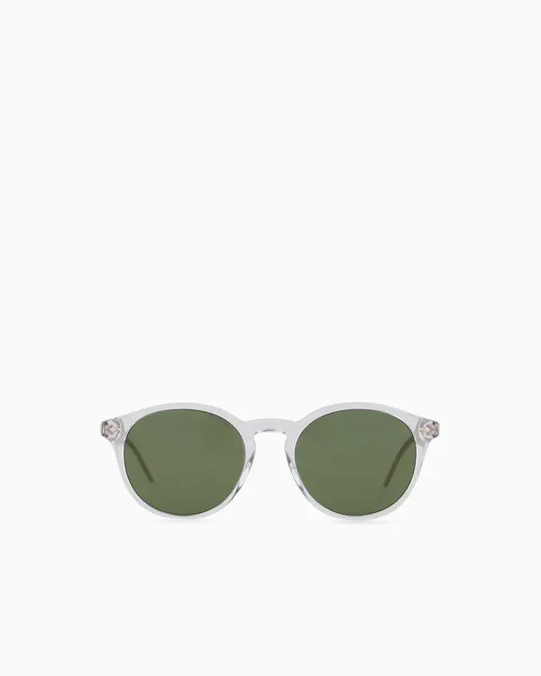 Giorgio Armani Panto Sunglasses - Transparent
