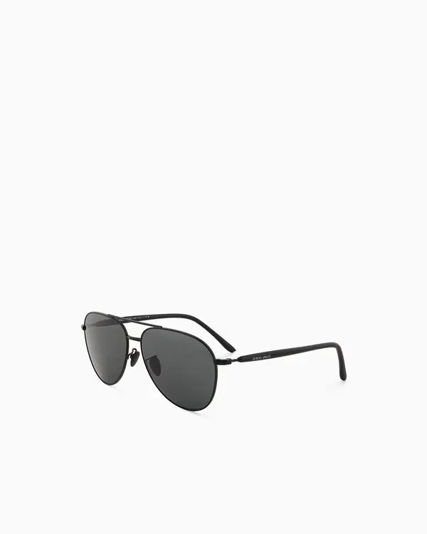 Giorgio Armani Aviator Sunglasses - Black
