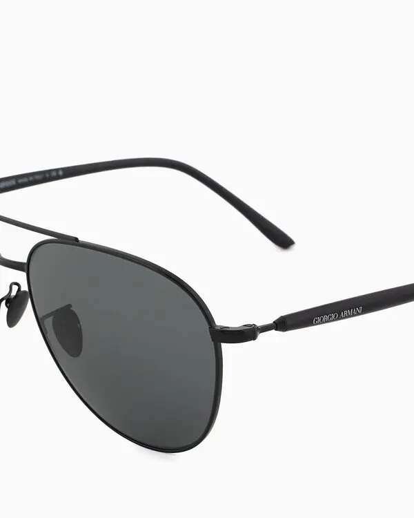 Giorgio Armani Aviator Sunglasses - Black