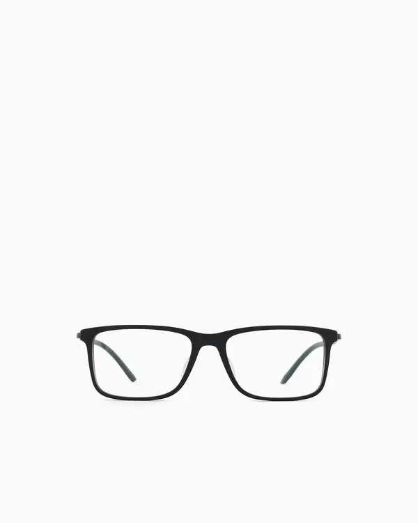 Giorgio Armani Rectangular Eyeglasses - Black