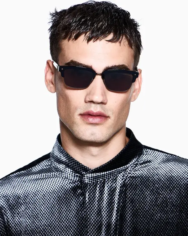 Giorgio Armani Rectangular Sunglasses - Black