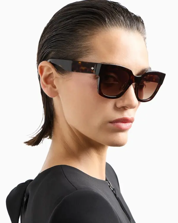 Giorgio Armani Square Sunglasses - Brown