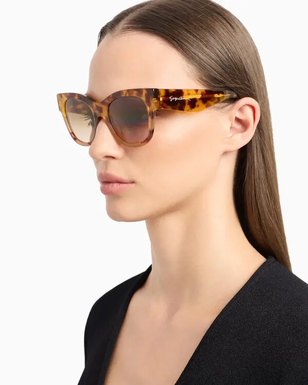 Giorgio Armani Square Sunglasses - Brown