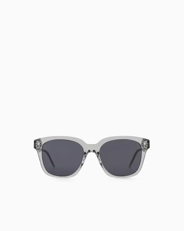 Giorgio Armani Square Bio-acetate Sunglasses - Grey